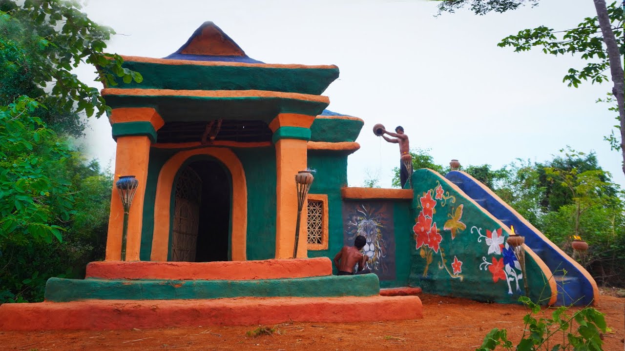 How a Colorful Mud House With a Pool Was Built by Hand to Rival Luxury ...