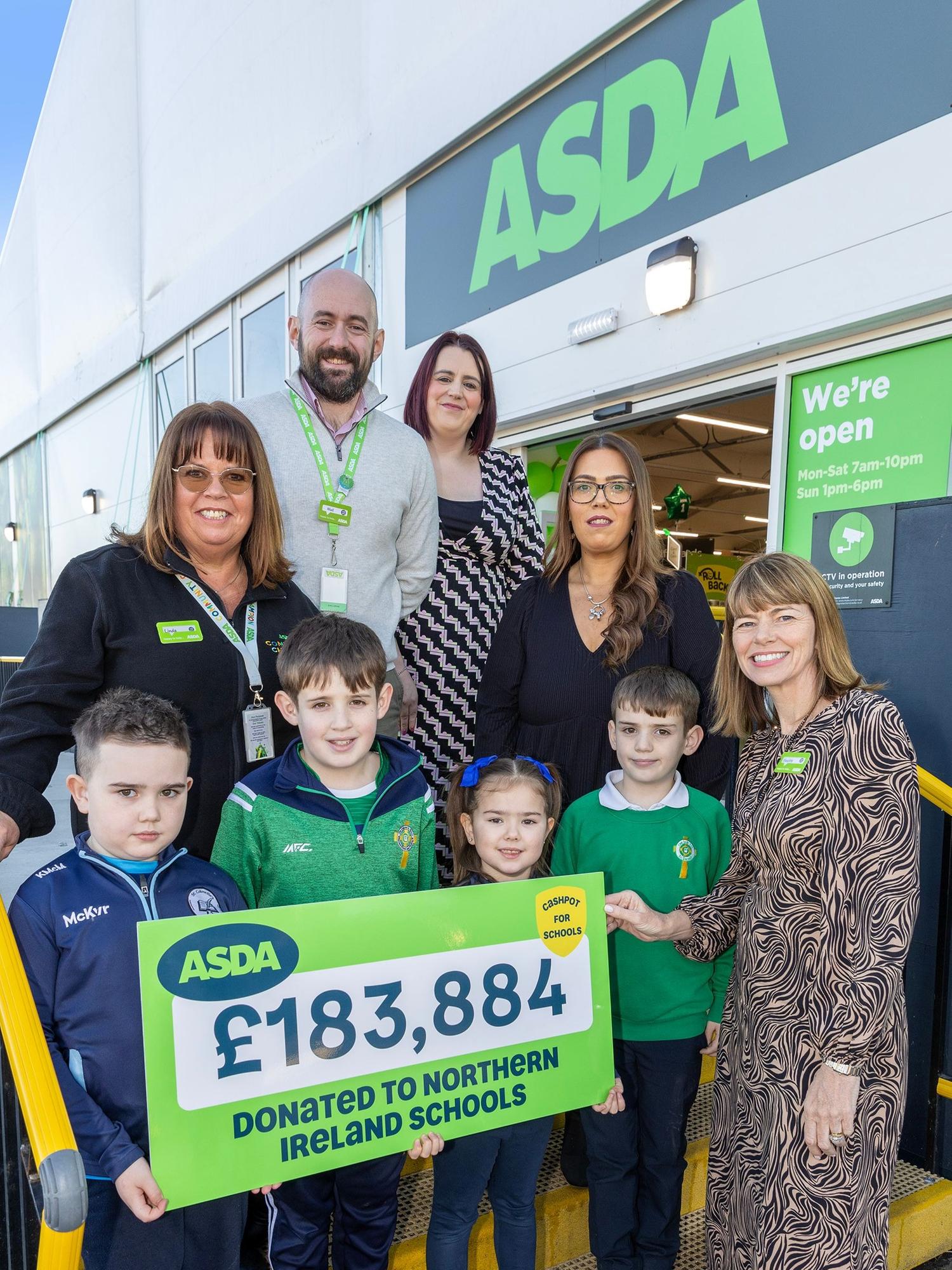 Asda cashpot for school initiative top of the class with £183K raised in NI
