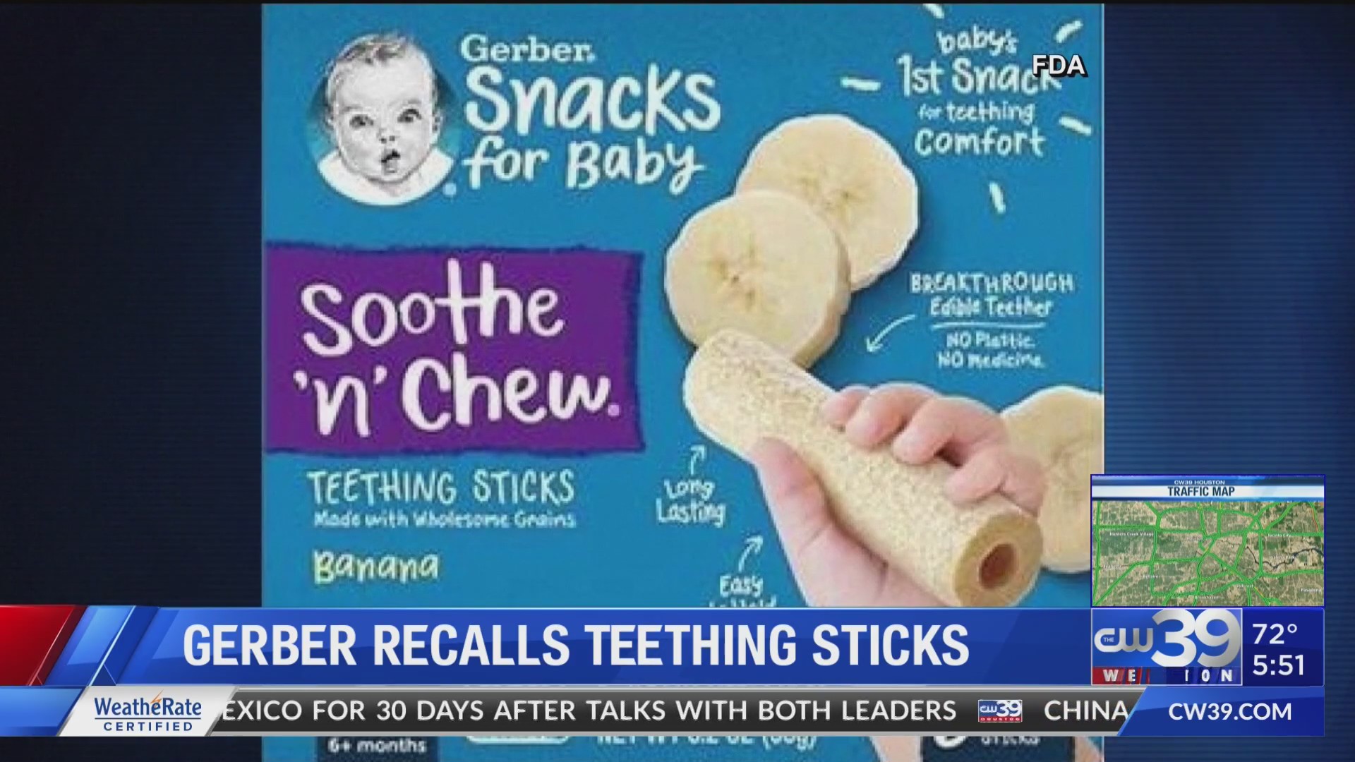 Gerber recalls teething sticks | CW39 HOUSTON