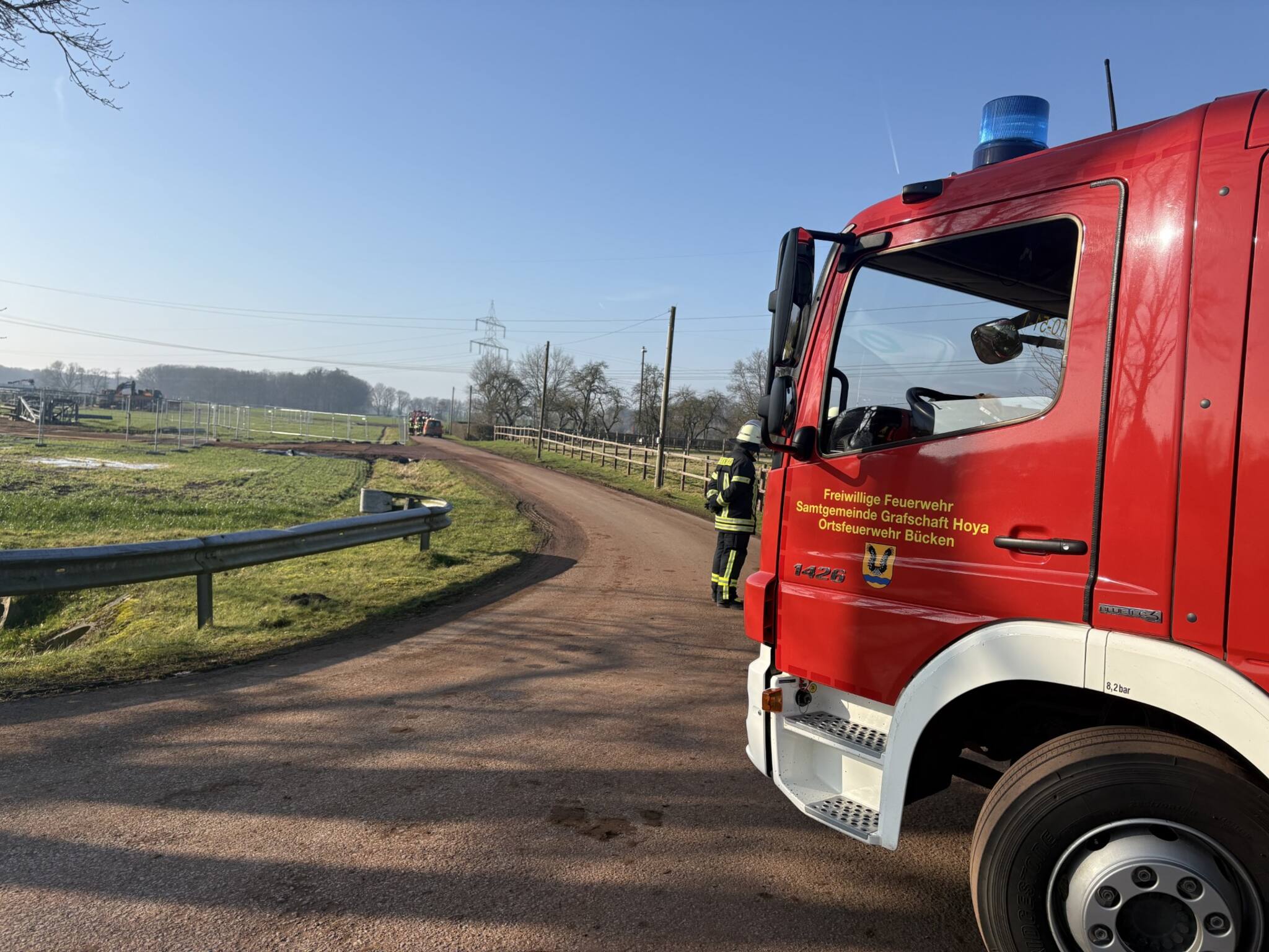 Feuerwehr nach Gas-Alarm in Warpe im Einsatz
