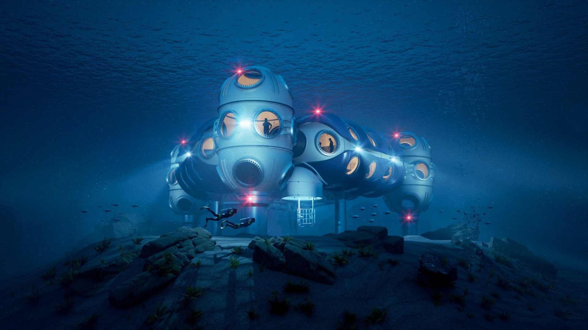 The £100,000,000 underwater base where humans could live underwater by 2027