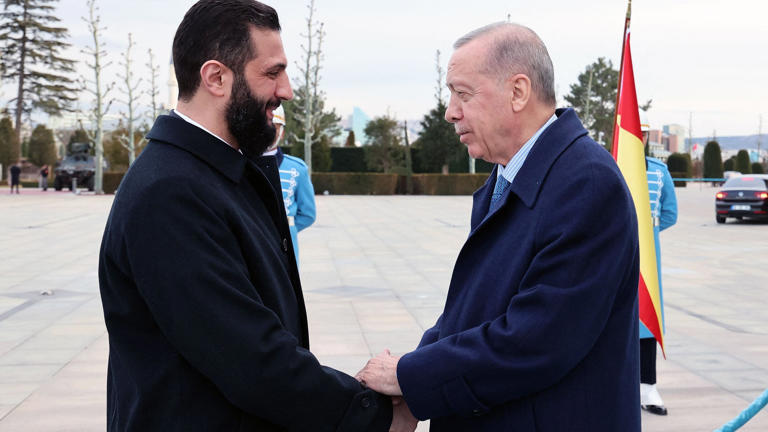 Syria’s President Al Shara visits Turkey for talks on rebuilding and ...