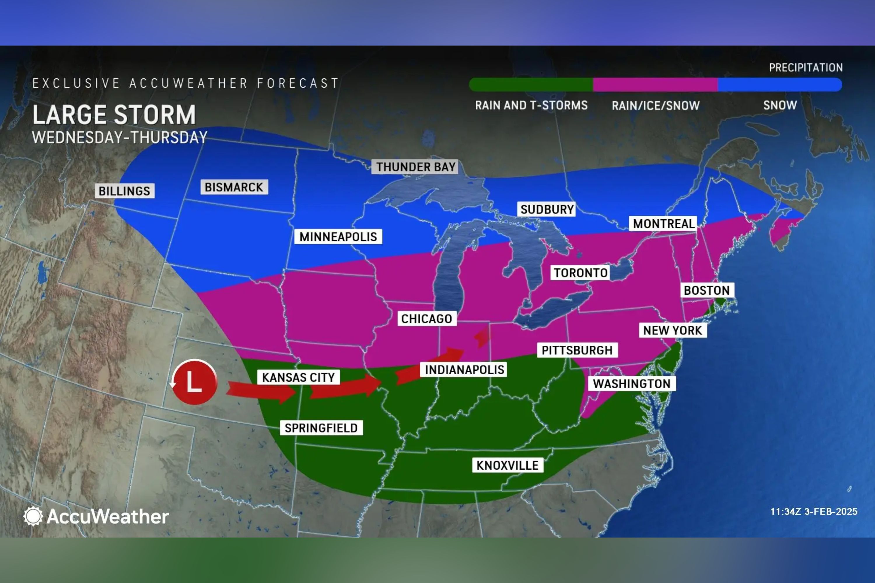 Snow, Ice Maps Show Which States Will Be Hit Hardest