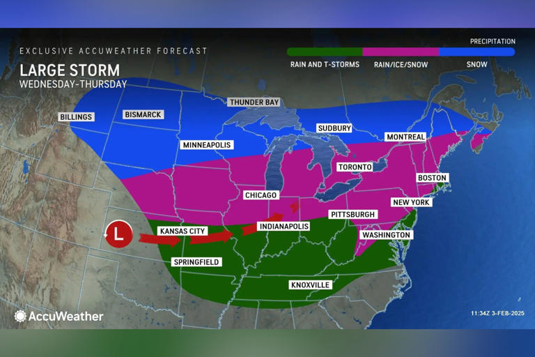 Snow, Ice Maps Show Which States Will Be Hit Hardest