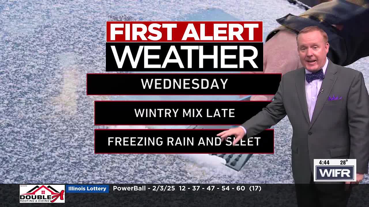 FIRST ALERT: Wednesday Evening Wintry Mix Possible