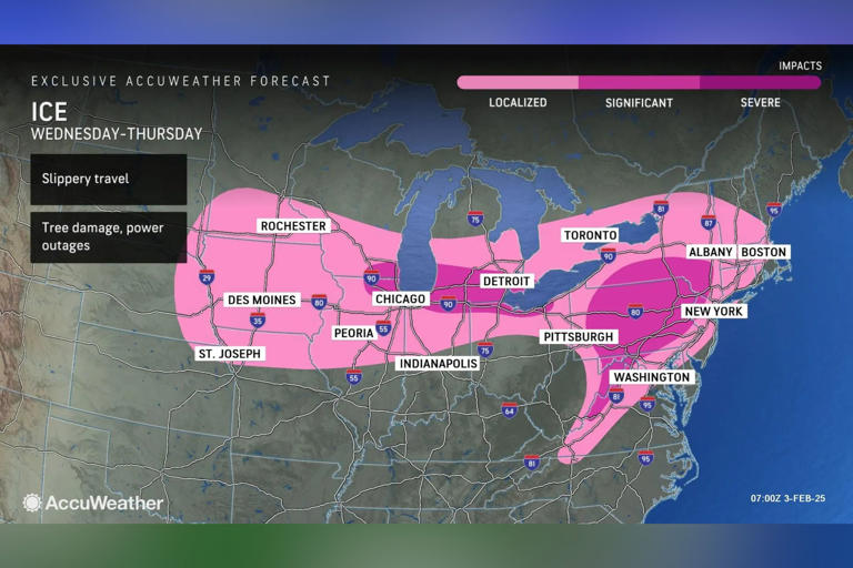Snow, Ice Maps Show Which States Will Be Hit Hardest