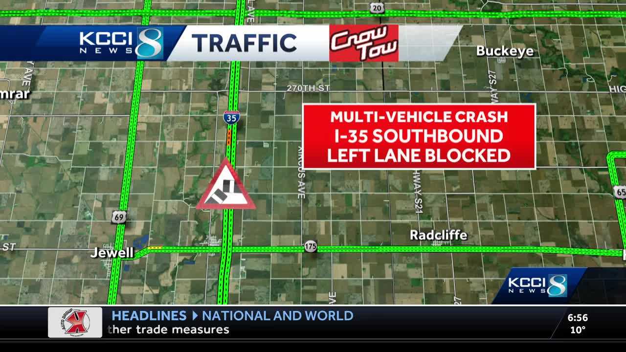 Iowa traffic: Early morning crash reported in north central Iowa