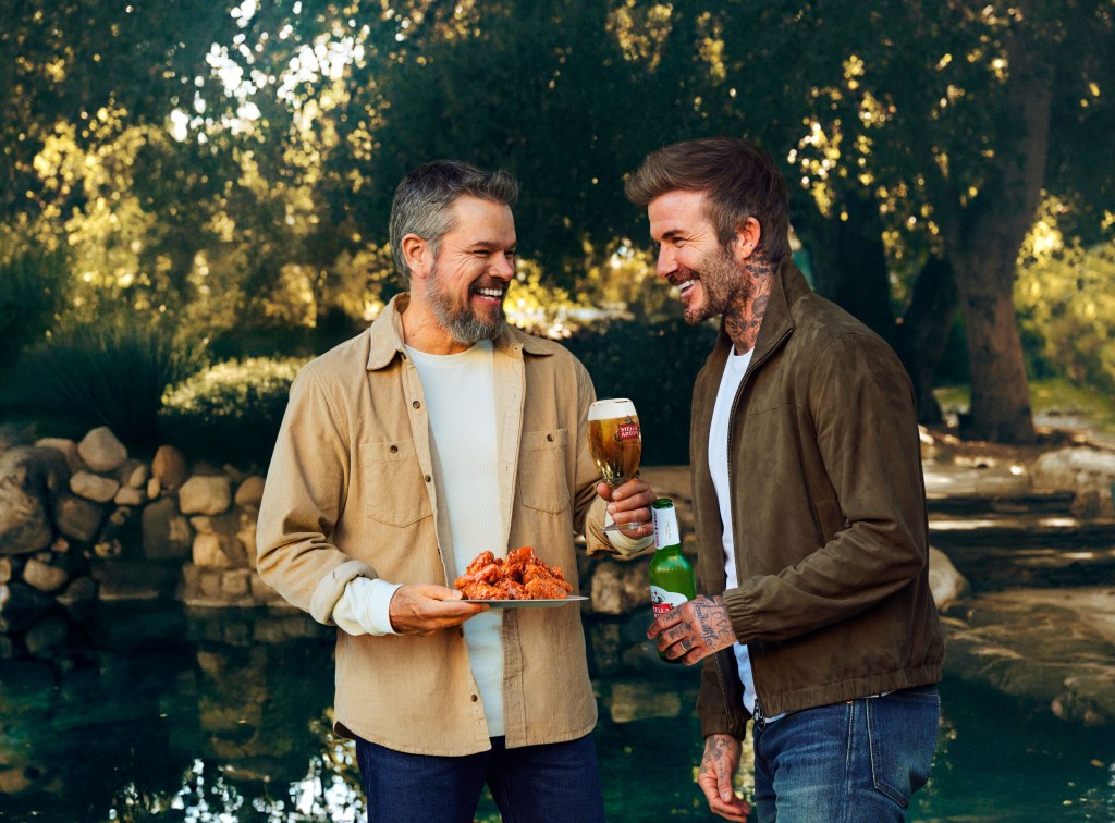 Inside Stella's Super Bowl Surprise: Matt Damon and David Beckham Talk ...