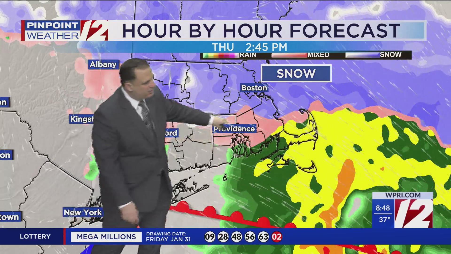 WPRI 12 Weather Forecast for 2/4/25: Colder weather ahead...wintry mix ...