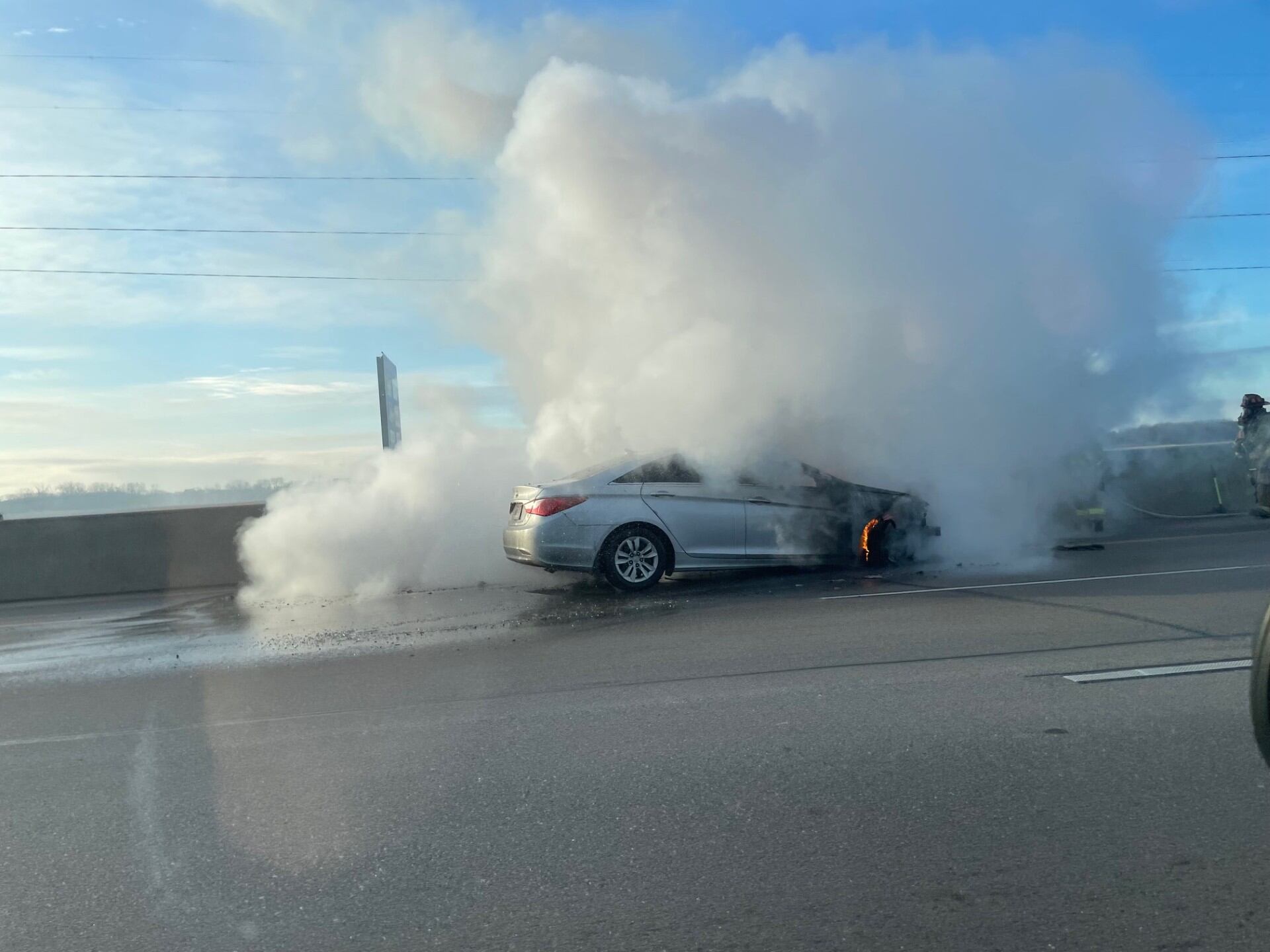 All lanes reopen on Madison Beltline WB near Monona Dr. after vehicle fire