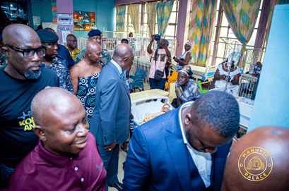 Asantehene inspects Phase I of Heal Komfo Anokye Project