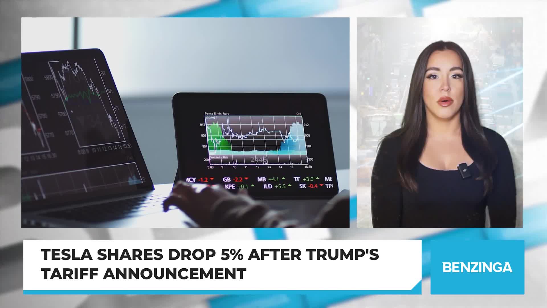 Tesla Shares Drop 5% After Trump's Tariff Announcement