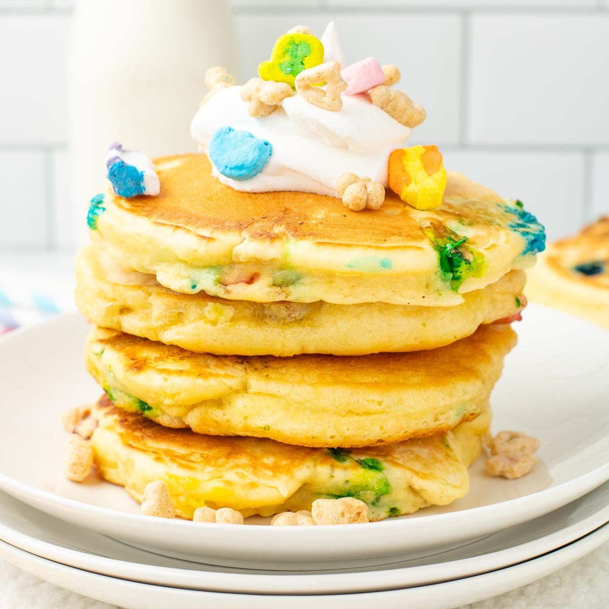 Lucky Charms pancakes