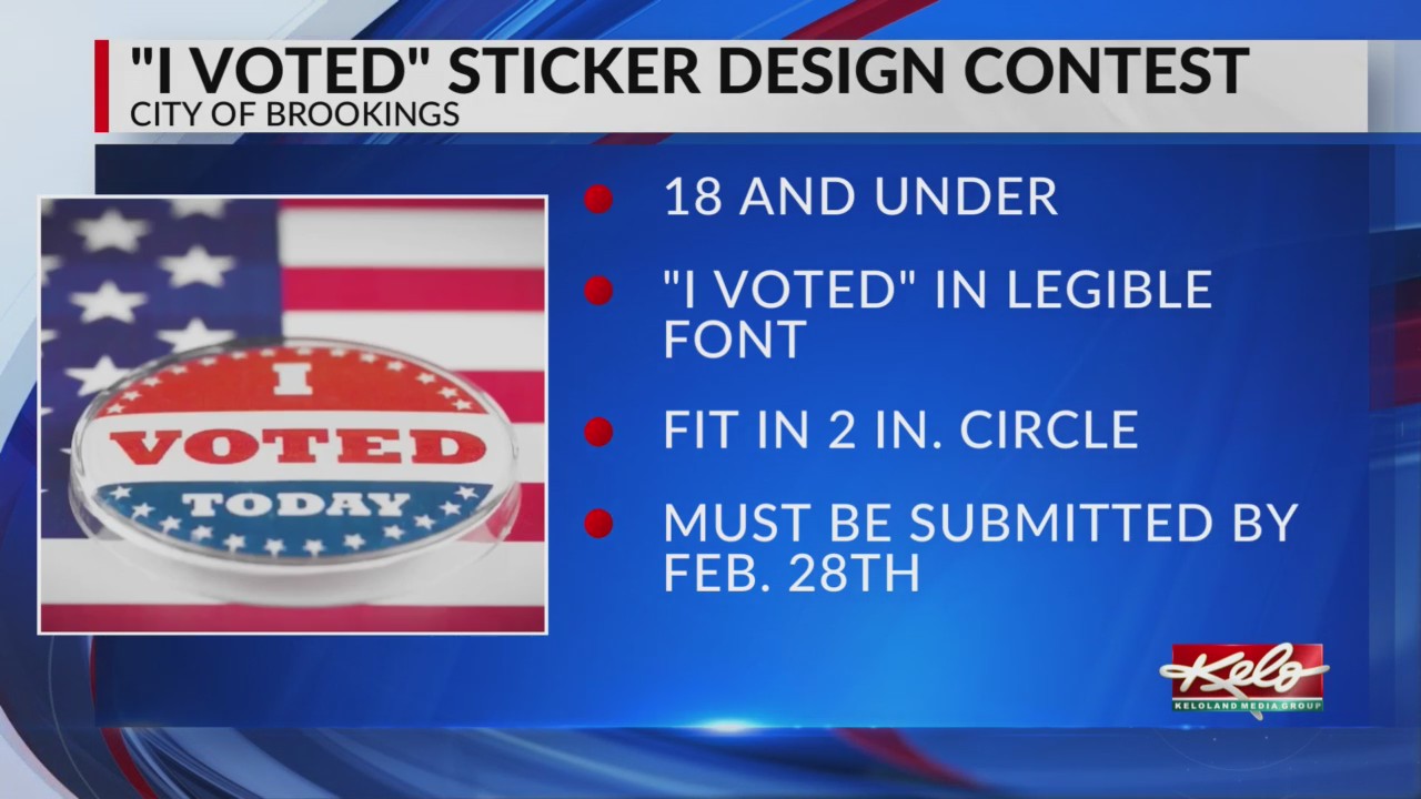 Brookings hosts ‘I Voted’ sticker design contest
