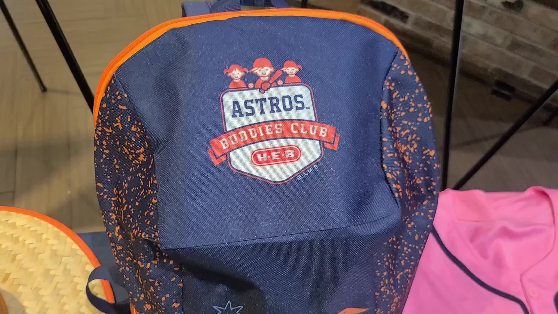 Promotional items that will be given out at 2025 Astros games