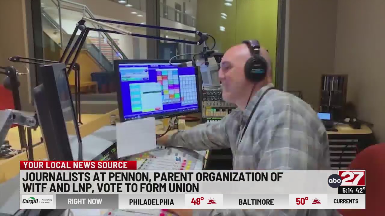Journalists vote to unionize at Harrisburg-based WITF public radio and Lancaster's LNP newspaper