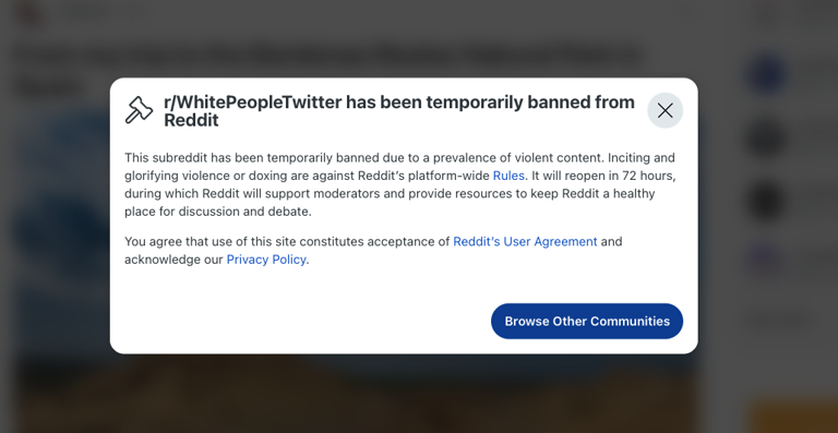 Reddit temporarily bans r/WhitePeopleTwitter after Elon Musk claimed it ...