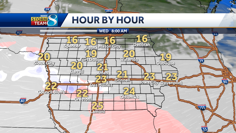 Iowa weather: Recapping Wednesday's icy weather