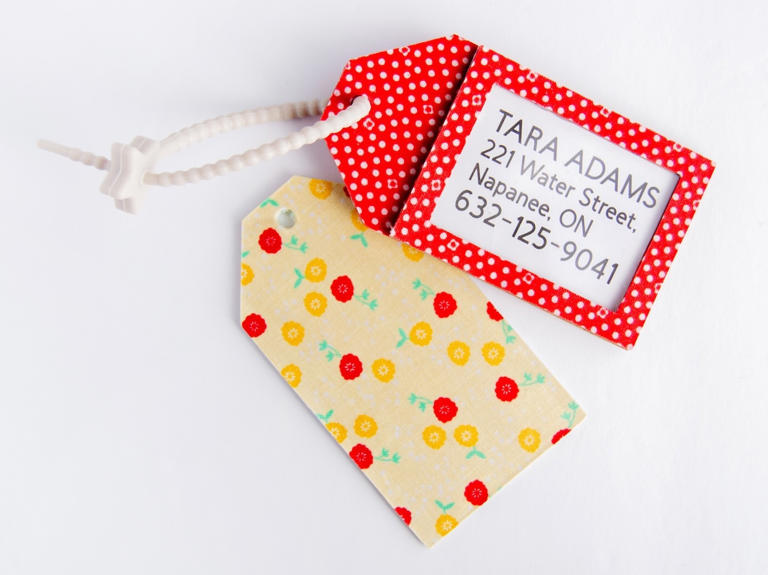 DIY Luggage Tags: A Stylish No-Sew Way to Spot Your Bag!