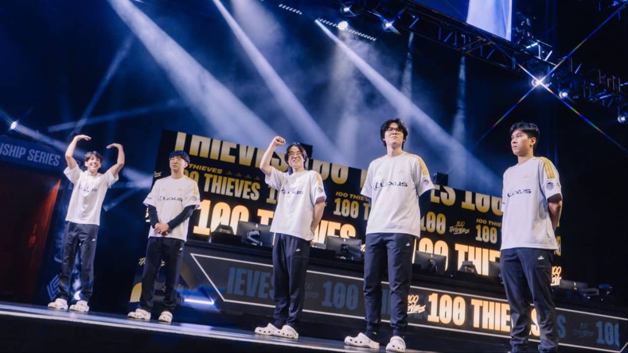 100 Thieves vs Movistar R7 League of Legends Worlds 2024 Play-in: Match ...