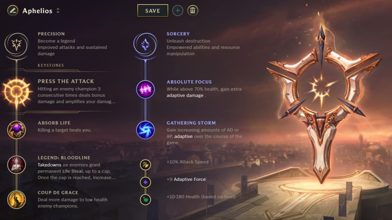 League of Legends best Aphelios build guide: Runes, Itemization ...