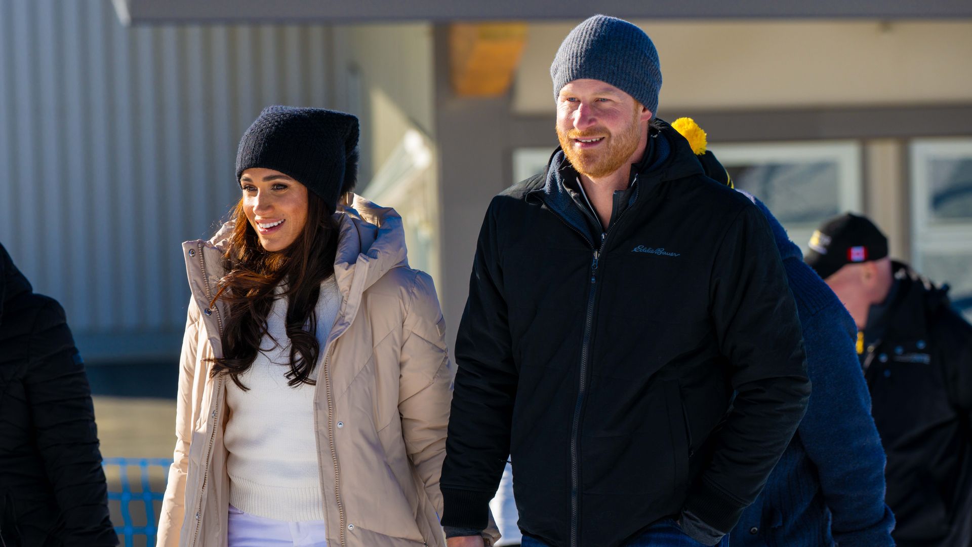 Prince Harry and Meghan Markle joined by dog Pula for first appearance ...
