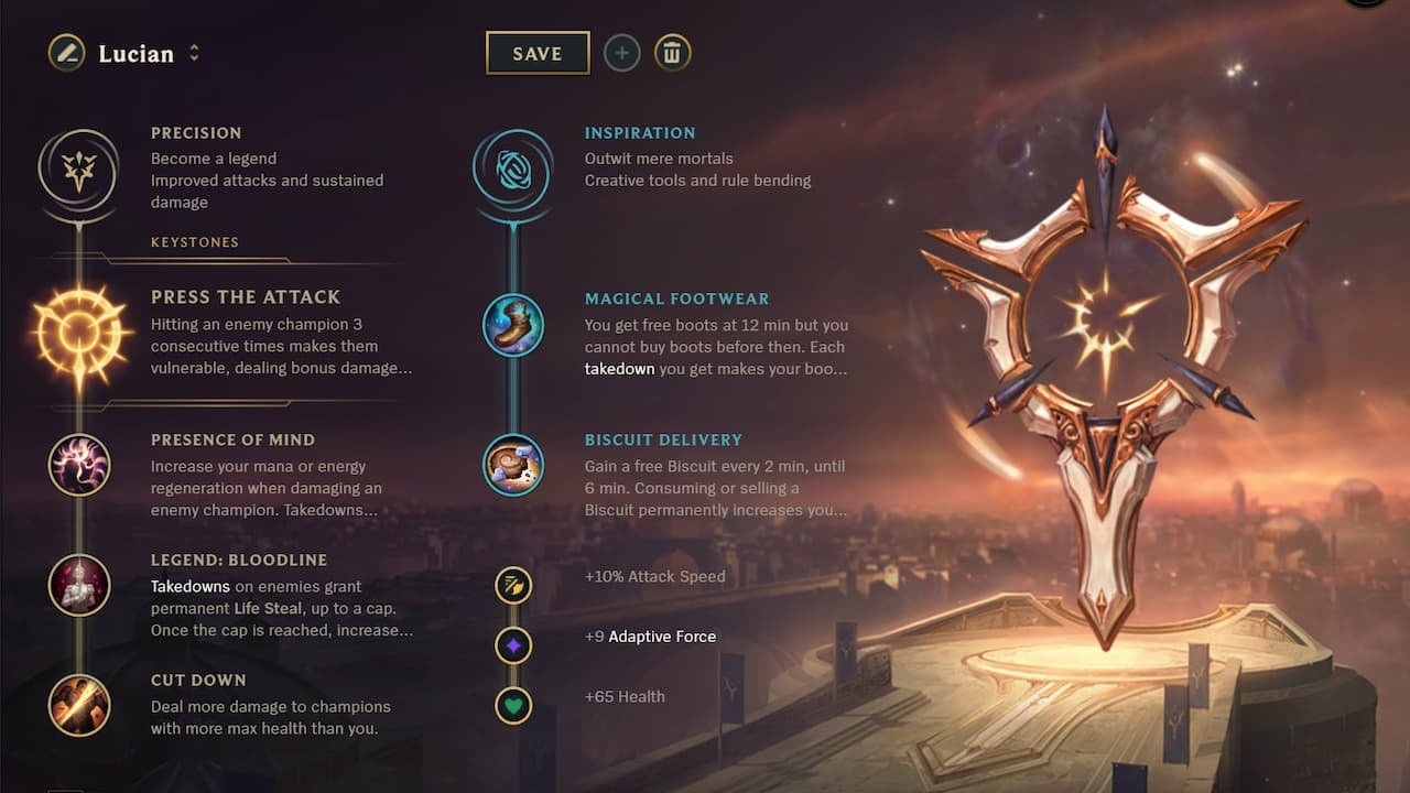 League of Legends best Lucian build guide: Runes, Itemization, Strategy ...