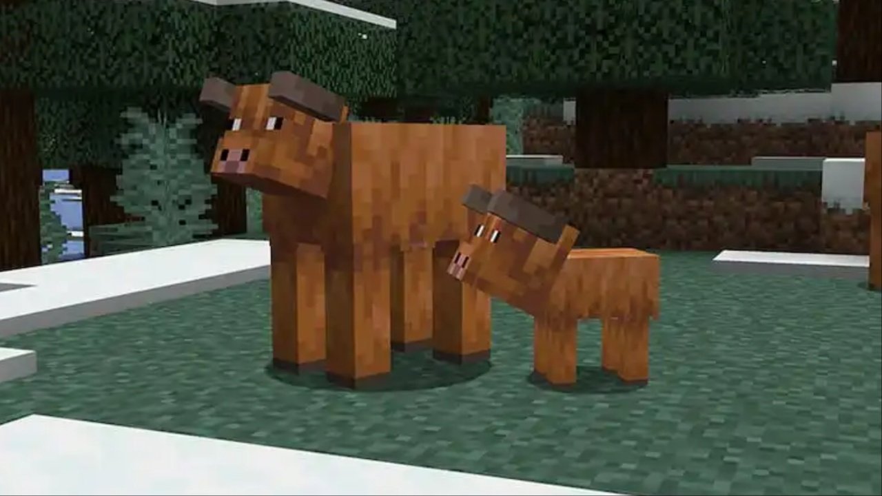 Minecraft cow update details- Cold and Warm cow guide