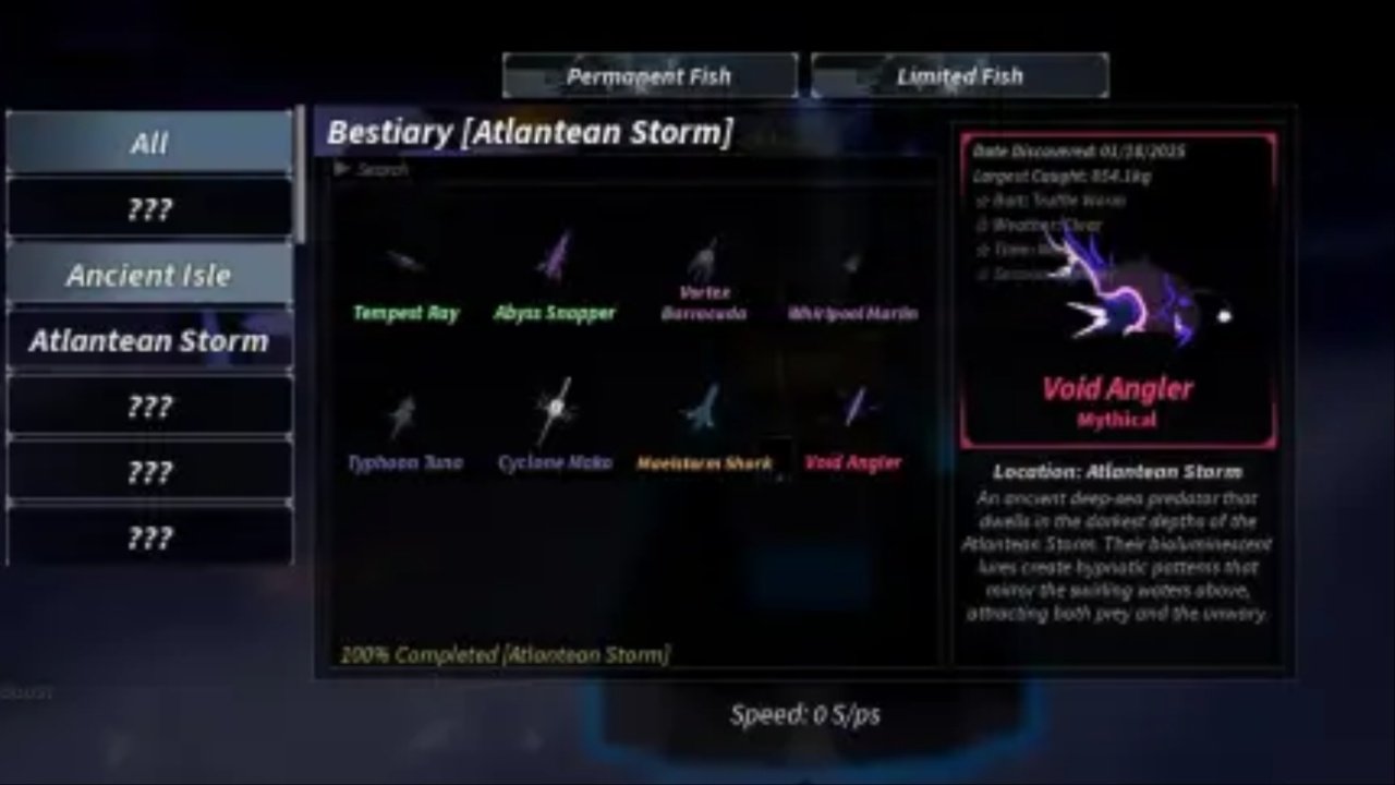 Fisch complete Atlantean Storm Bestiary guide