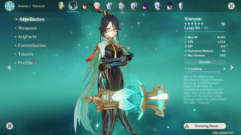 Genshin Impact: Best Xianyun build guide: Artifacts, Weapons and more