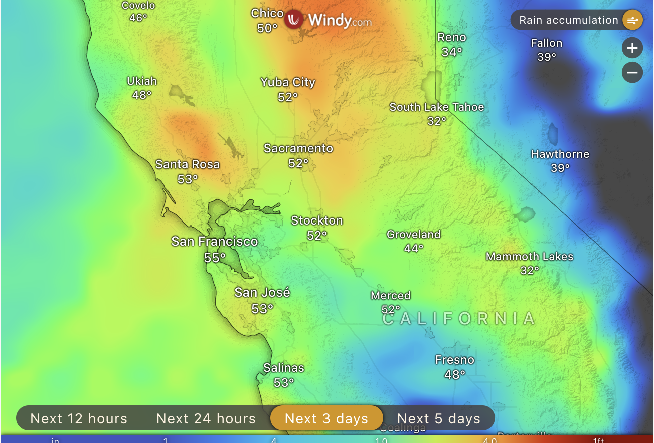 California's Russian River Expected to Flood After Atmospheric River Rain