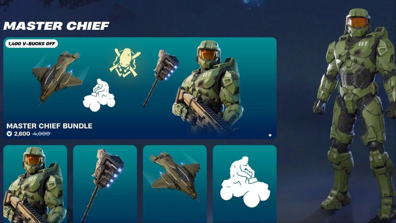How to get the OG and the Matte Black Style Master Chief skins in Fortnite