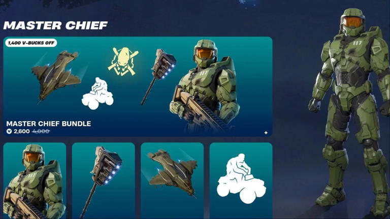 How to get the OG and the Matte Black Style Master Chief skins in Fortnite