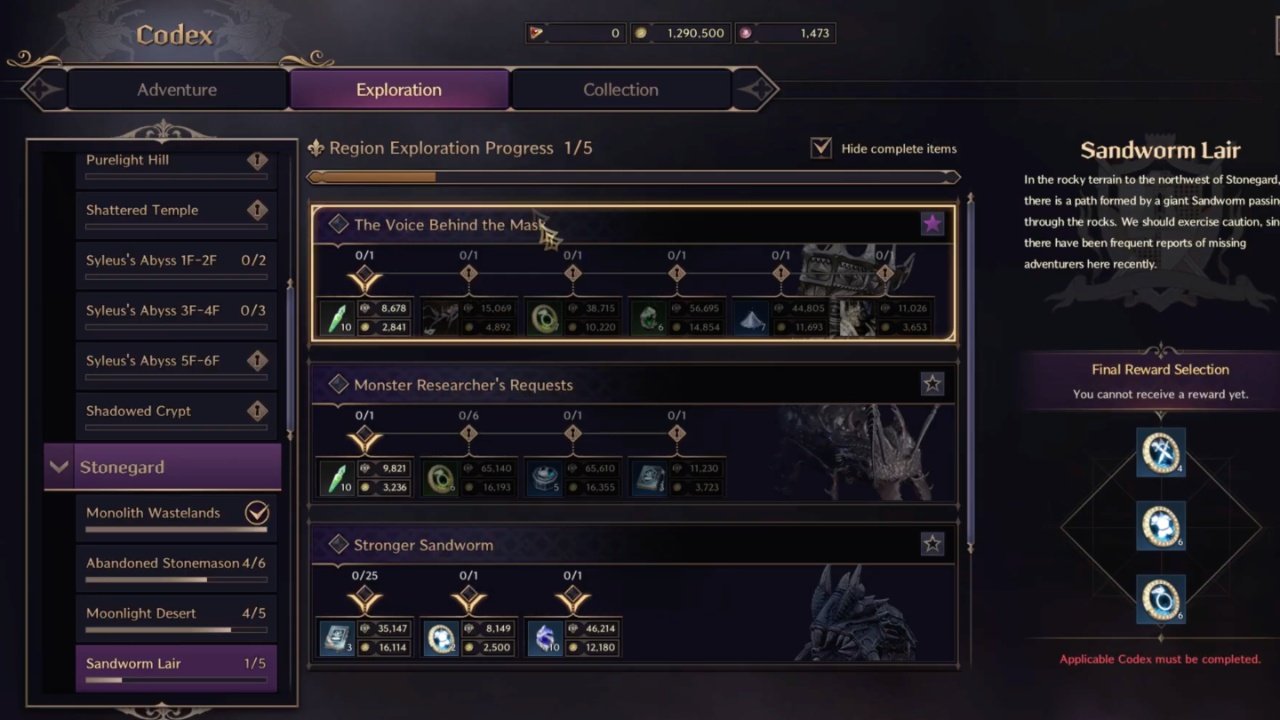 Throne and Liberty “The voice behind the mask” Codex quest guide