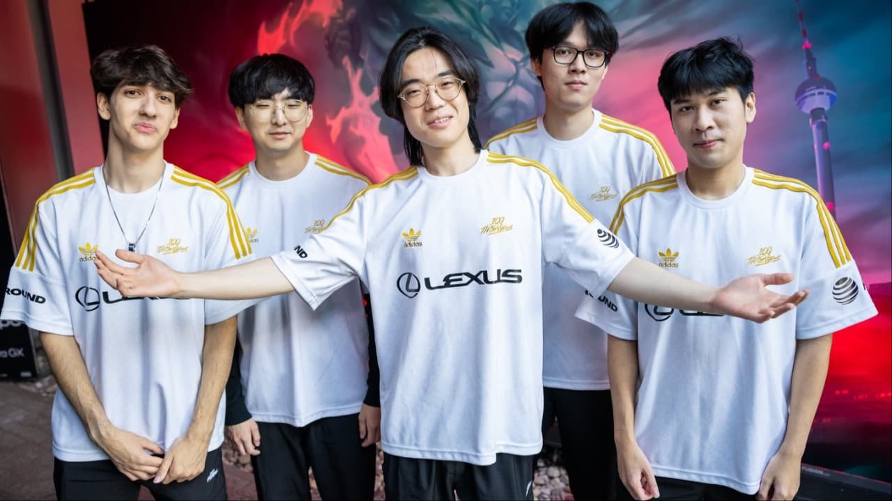 100 Thieves vs SoftBank HAWKS League of Legends Worlds 2024 Play-in ...