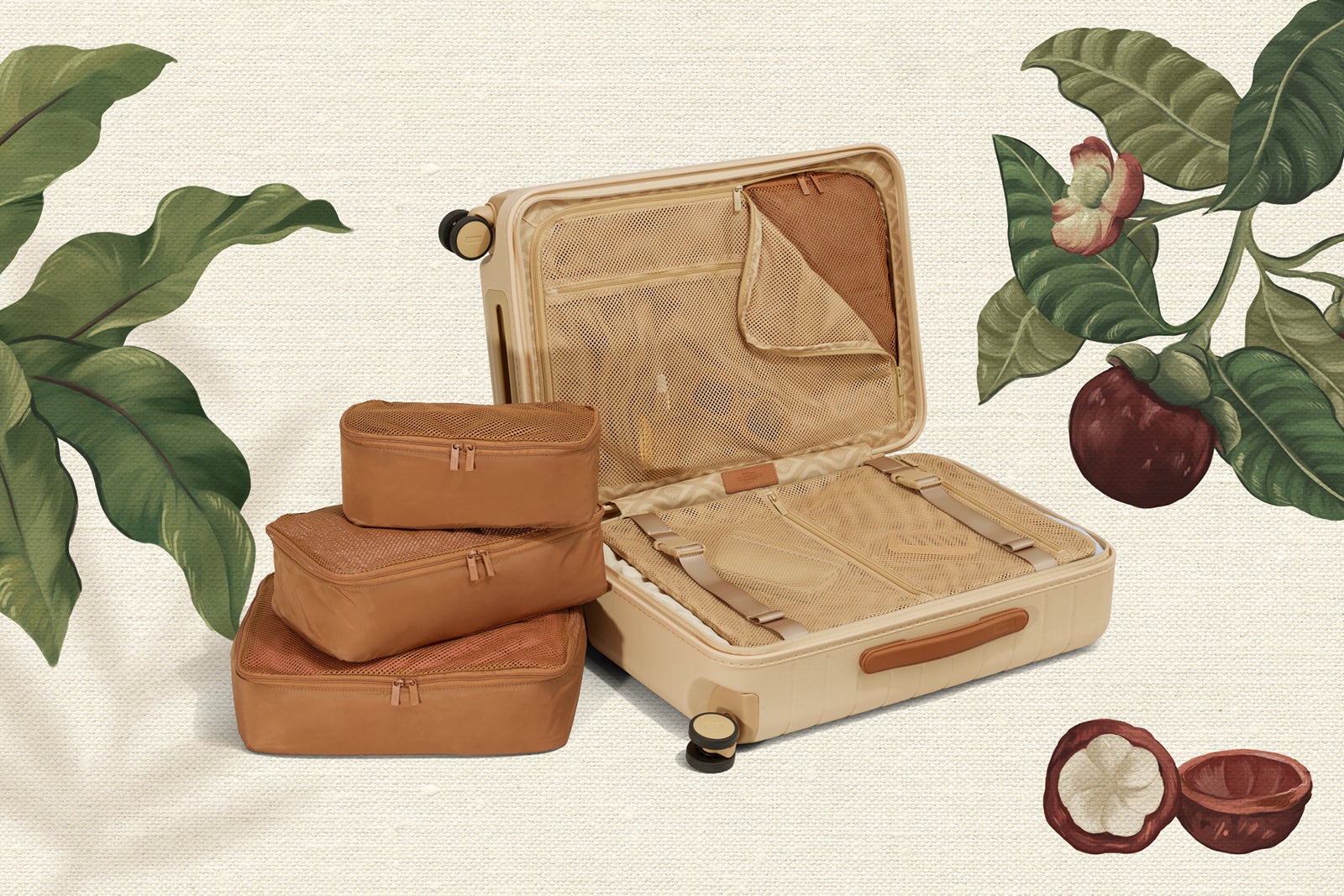 Away's dreamy new 'White Lotus' luggage collab is perfect travel eye candy