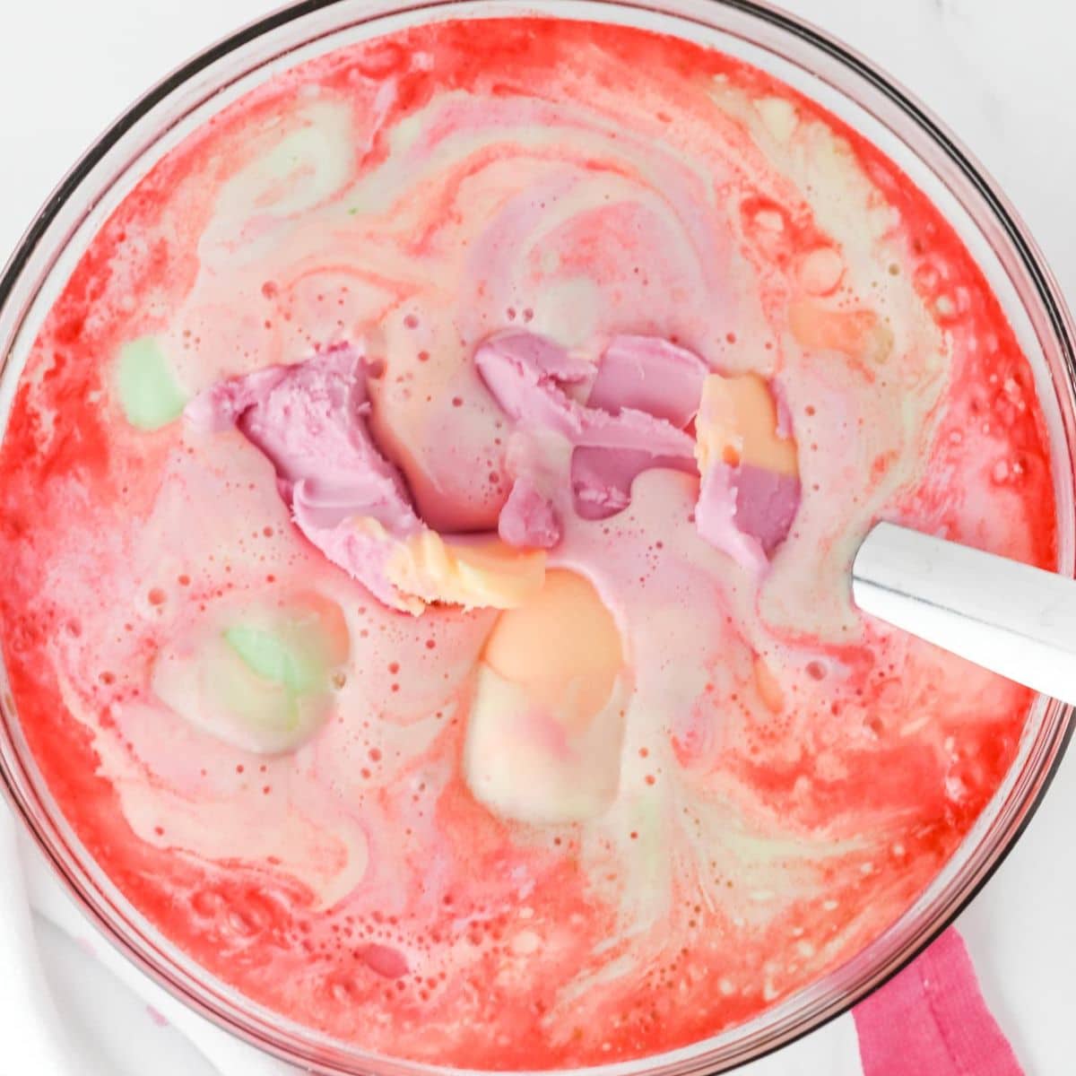 Rainbow Sherbet Punch (Only 3 Ingredients!)