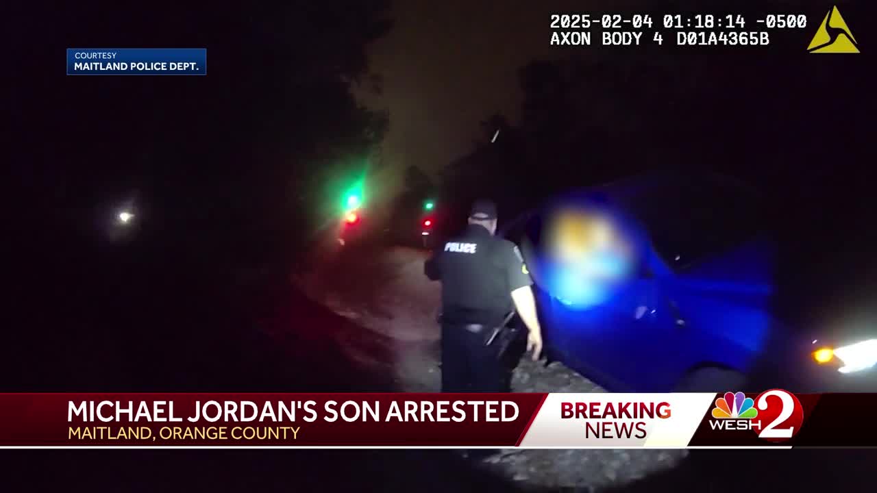 Bodycam show Marcus Jordan's, son of Michael Jordan, arrest in Florida ...