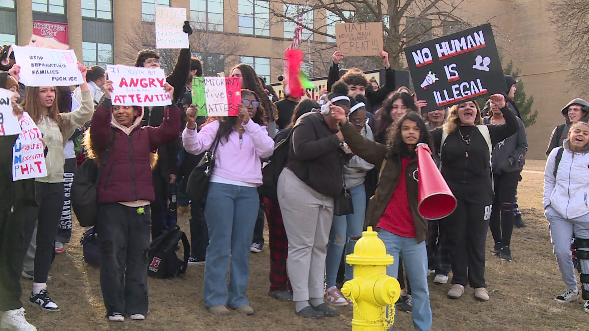 East students walk out to protest Trump’s immigration policies
