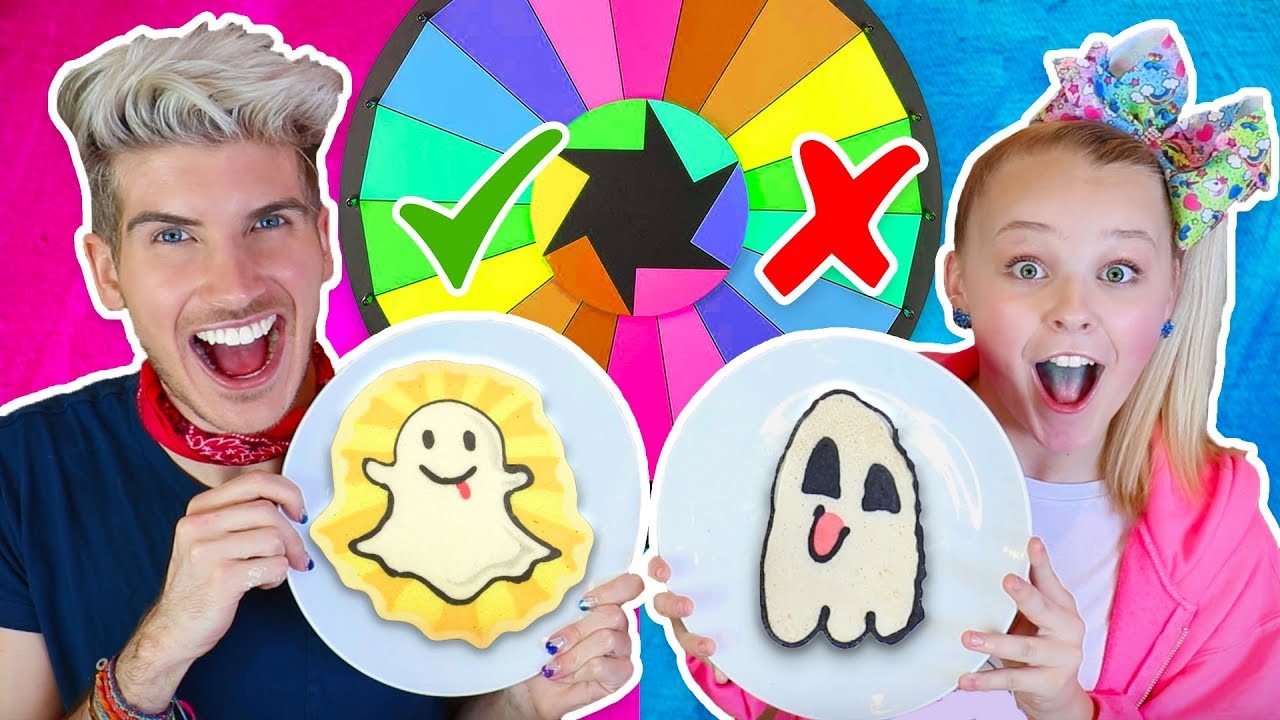 I Took the Mystery Wheel Pancake Art Challenge with Jojo Siwa ...