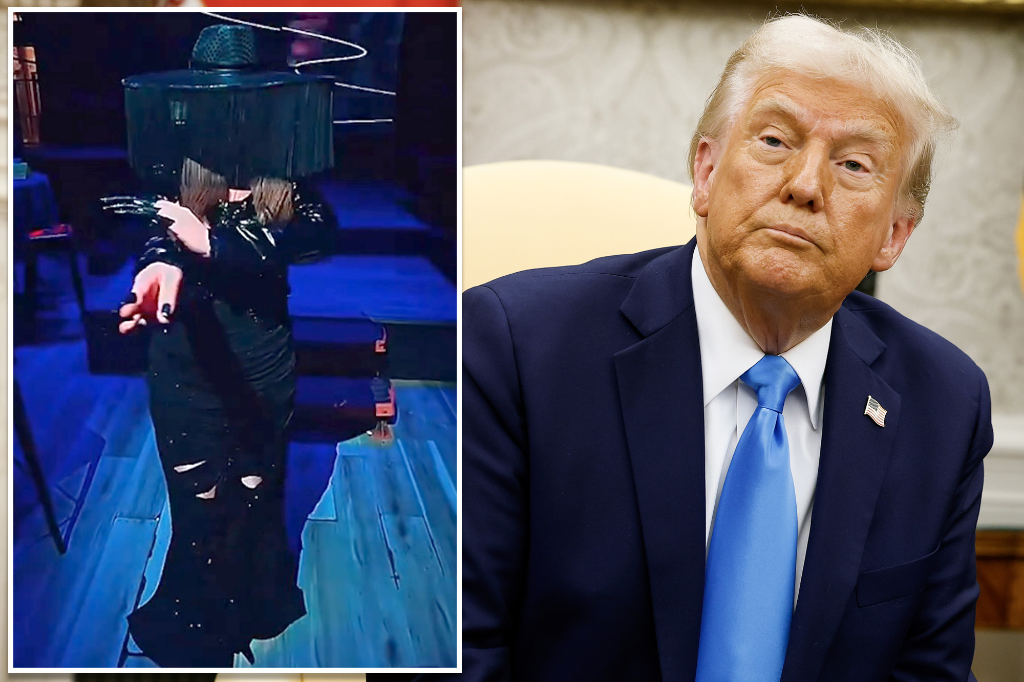 Drag queen sparks outrage over ‘disgusting’ simulation of Trump ...