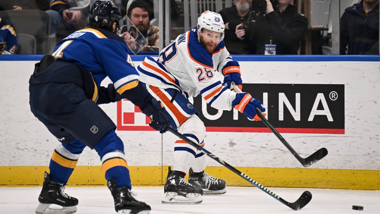 Oilers rally to beat Blues in overtime