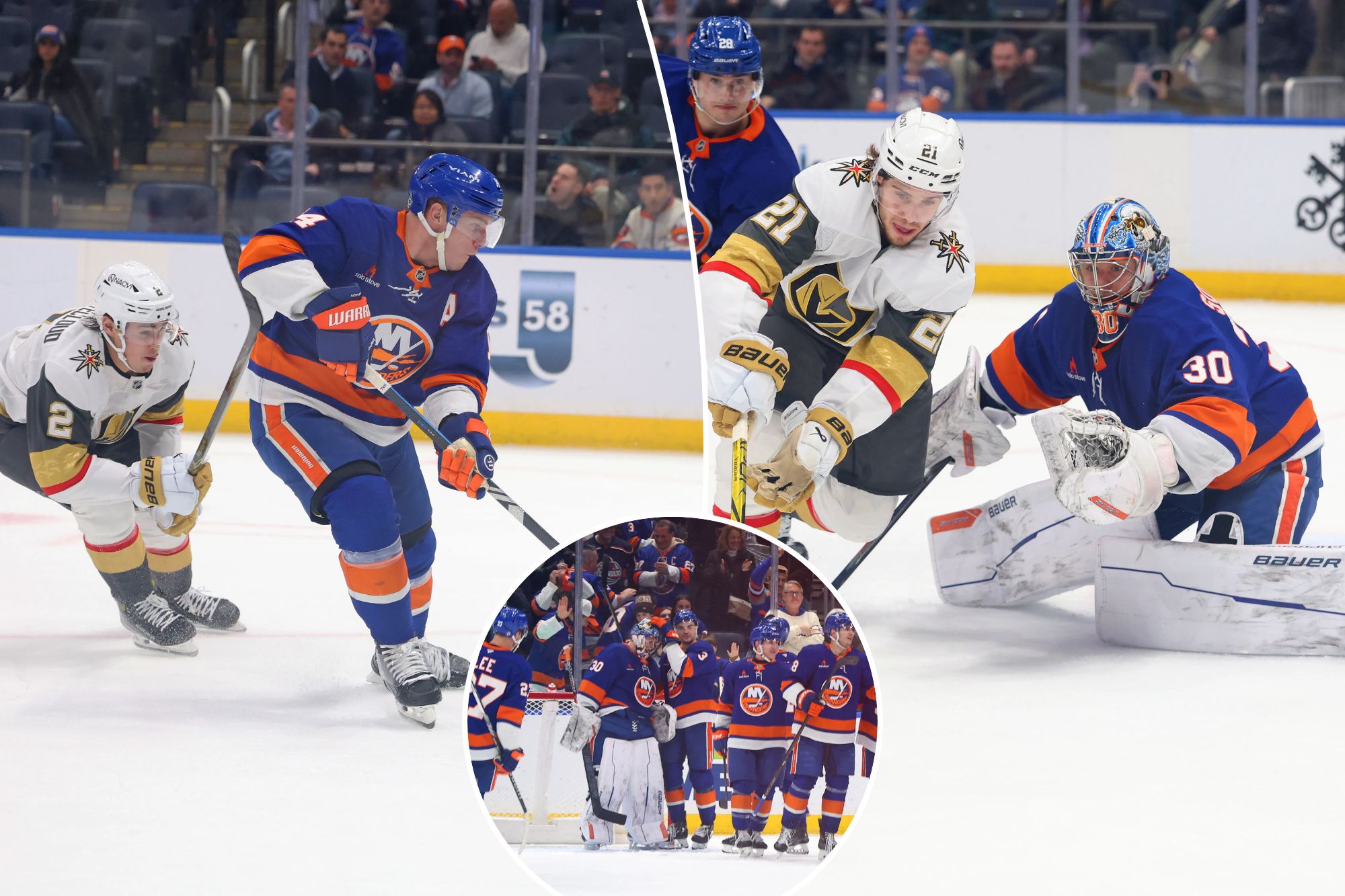Banged-up Islanders beat elite Golden Knights to continue push toward ...