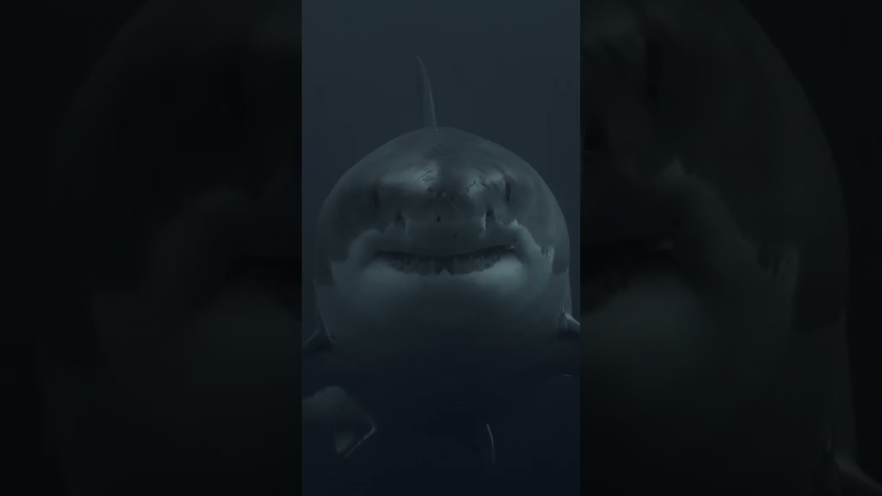 Mesmerizing White Shark Squares Up in Open Water