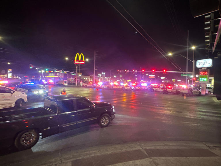 Las Vegas police arrest 5 during east valley protest