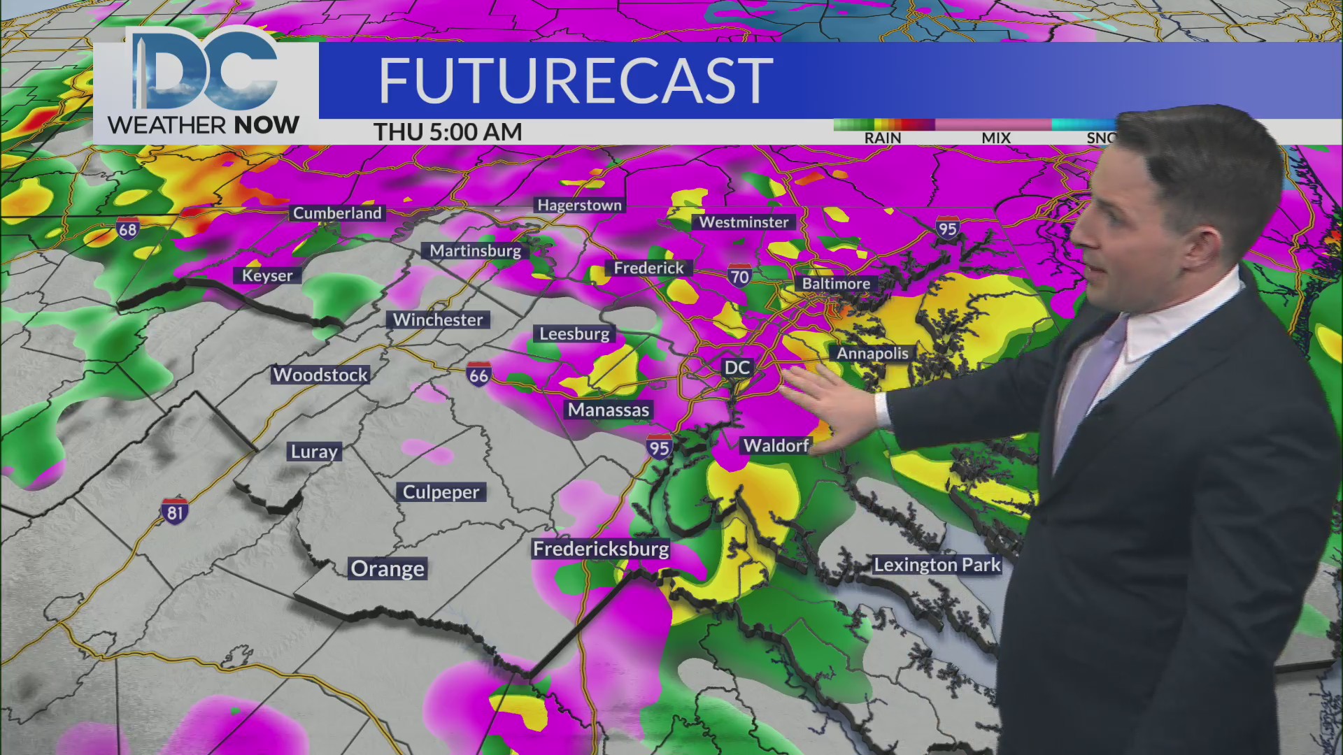 Chilly tonight, icy mix begins late Wednesday