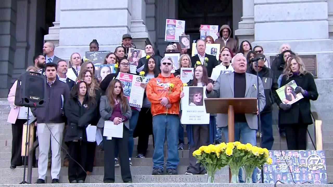 Colorado Missing Persons Day rally held at state capitol