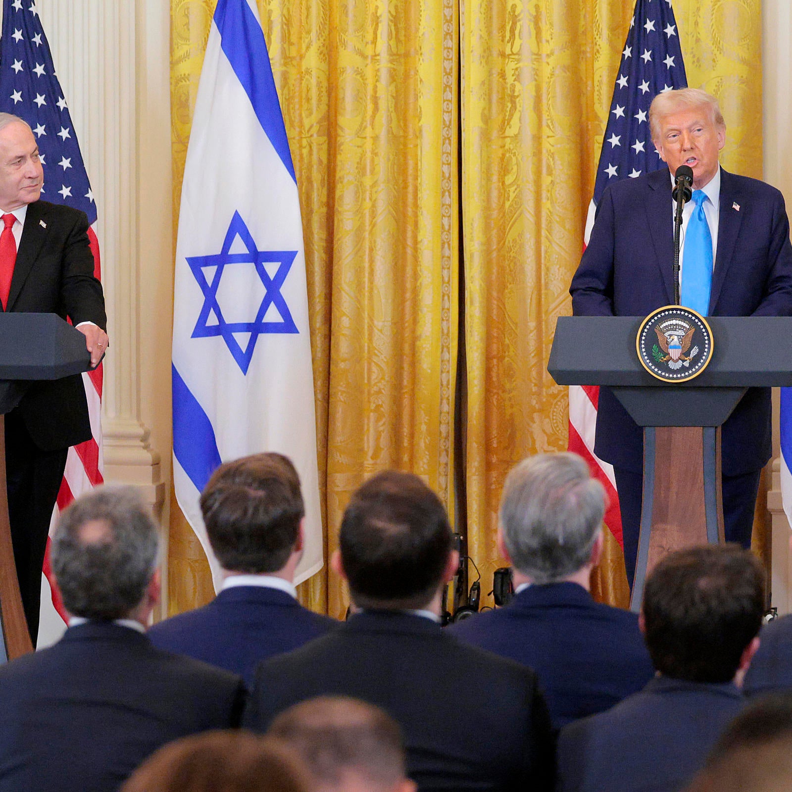 Trump says U.S. will "take over the Gaza Strip"