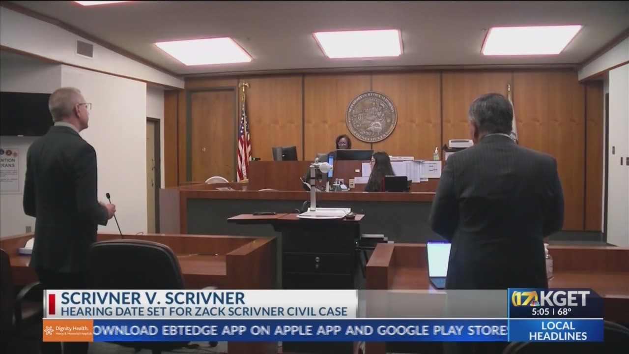 Scrivner v. Scrivner: Hearing date set for Zack Scrivner civil case