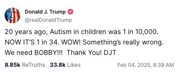 The facts behind Trump's claim that autism rates are rising